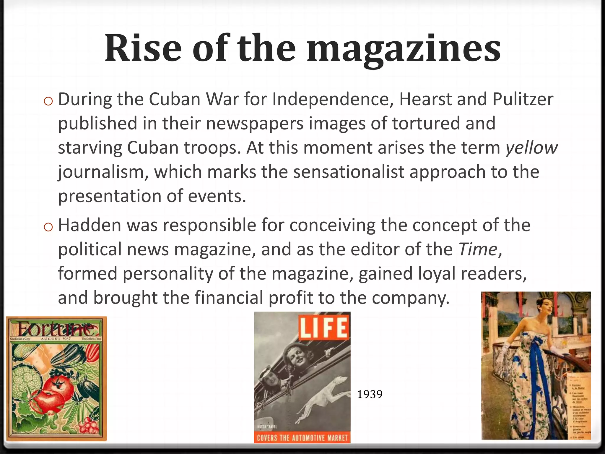 History of magazines | PPTX