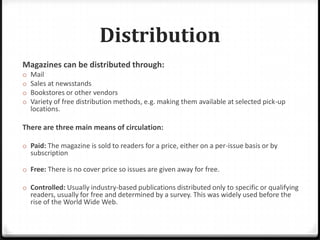 History of magazines | PPTX