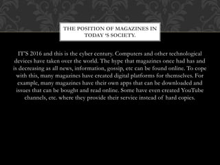 History of magazines amal | PPT