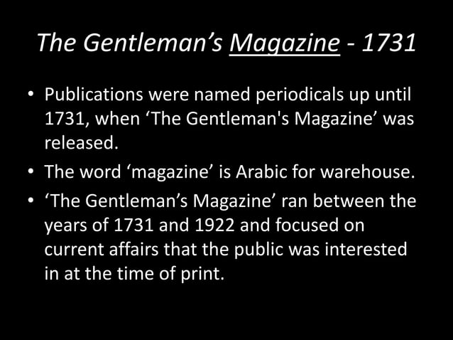 History of Magazines and Posters | PPT