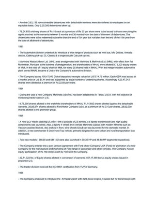 History of mahindra & mahindra | DOCX