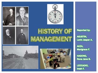 History of Management | PPTX