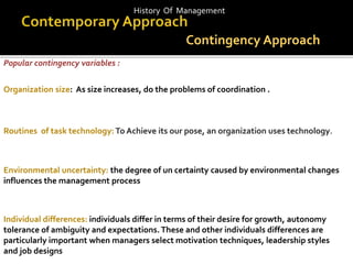 History of management(by qamar) | PPT