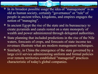 History of managment | PPT