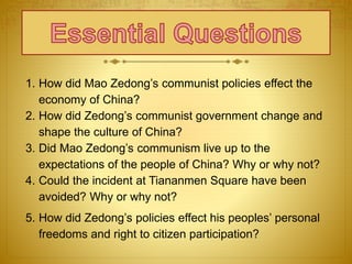 History of Mao Zedong and Communism PPT.pptx
