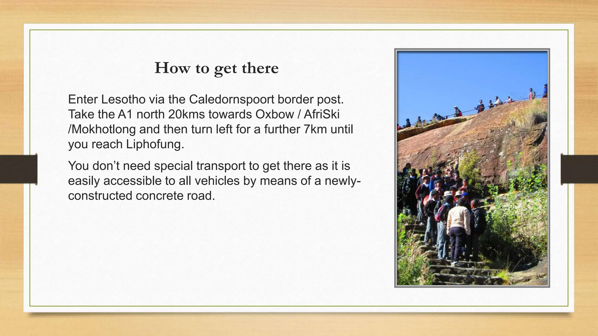 Experiencing the history of Masitise cave and housing in Lesotho | PPTX