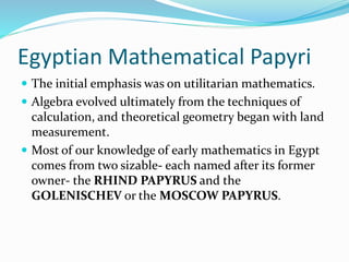 Historyofmath2 | PPTX