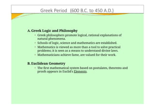 History of Mathematics Part 1.pptxudggsuyfiusdhzfdbszf | PPTX