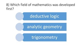 History of maths Questions_1 | PPTX