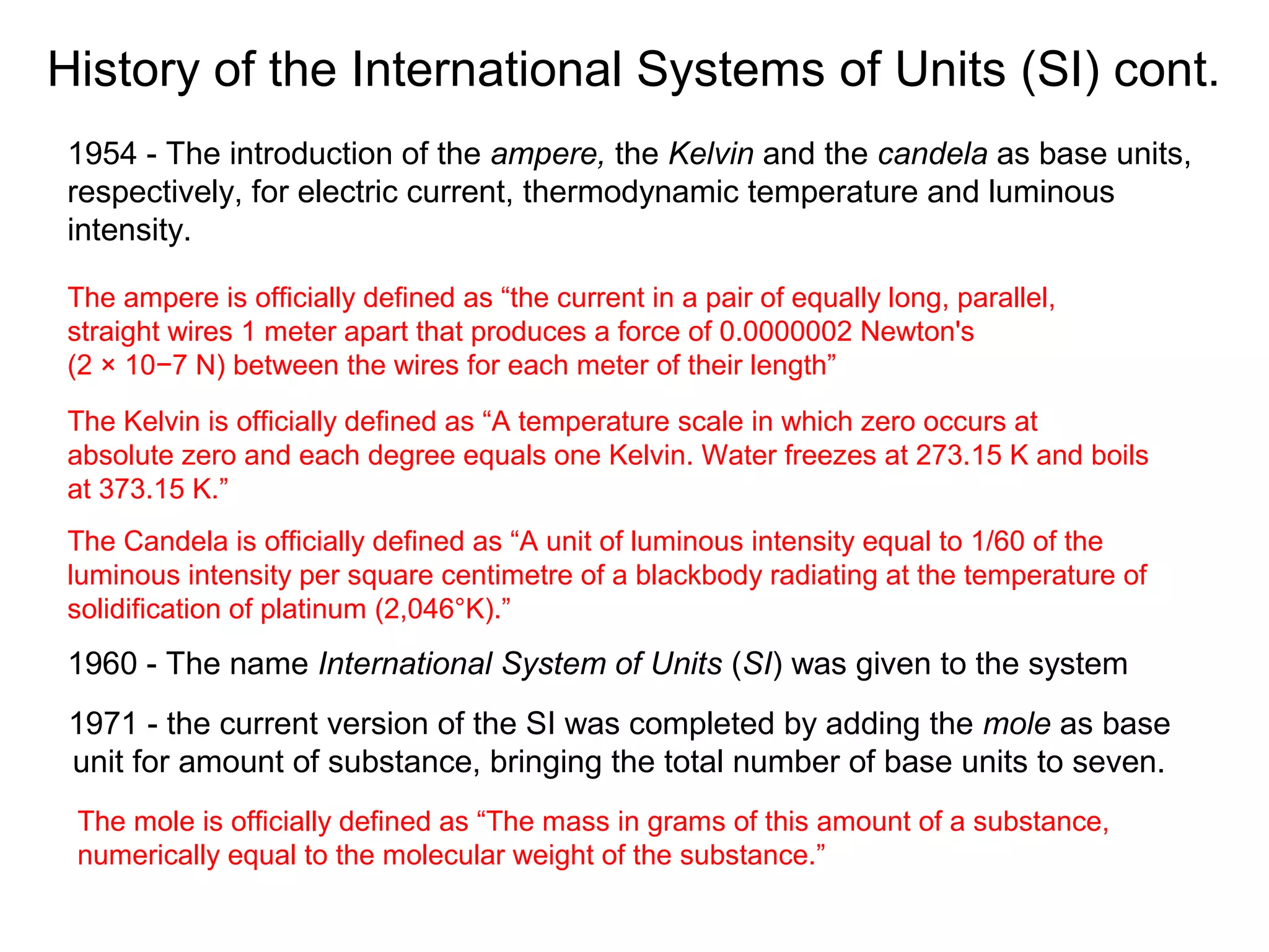 History of measurements | PPT