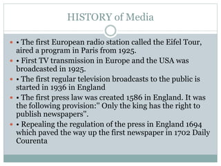History of Media | PPT