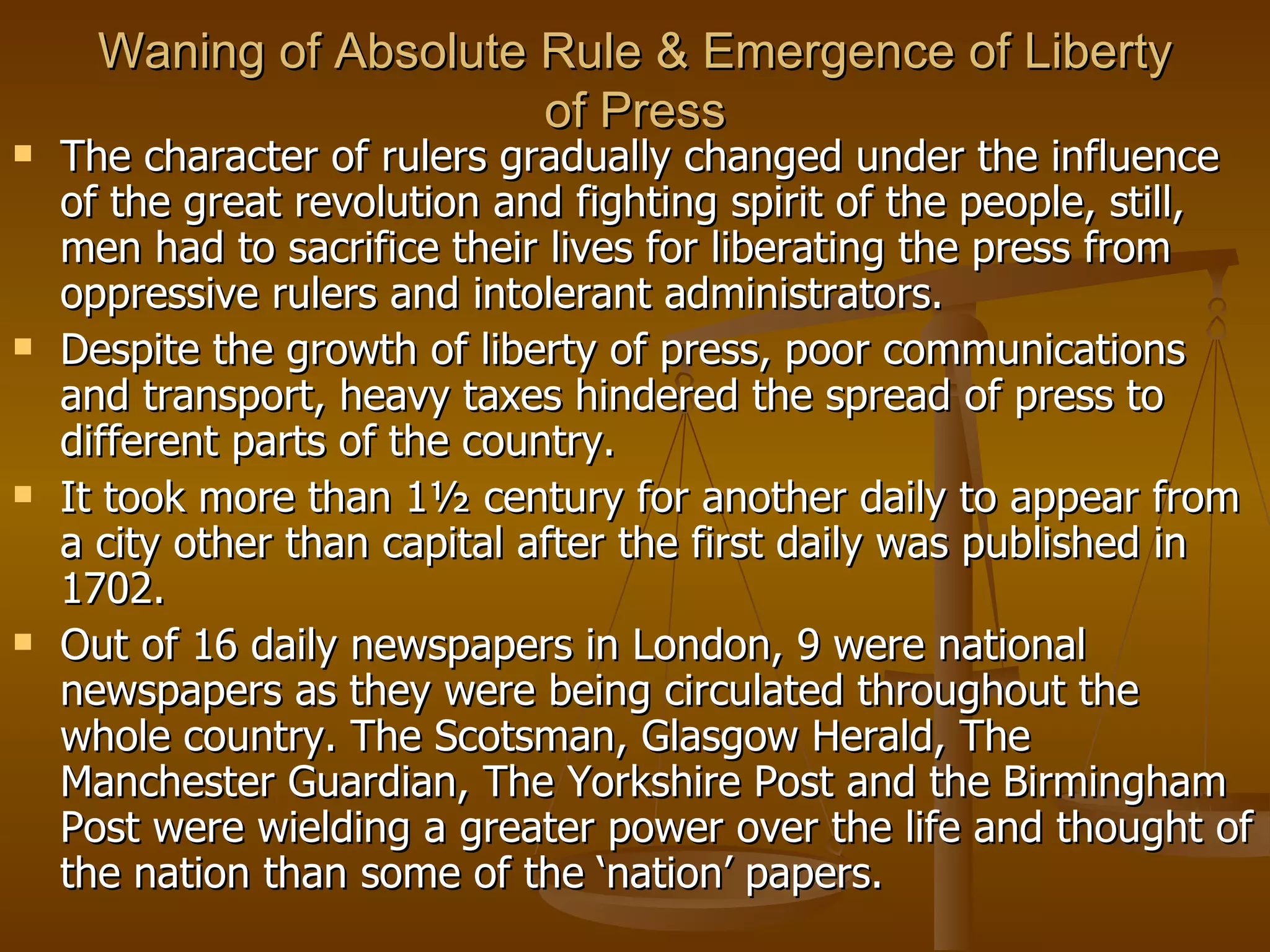 History of media legislation | PPT