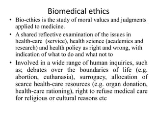 History of medical bioethics | PPTX