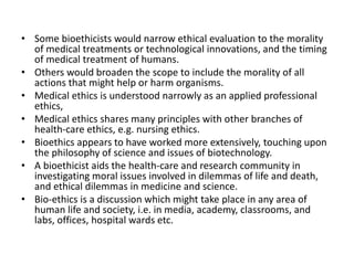 History of medical bioethics | PPTX