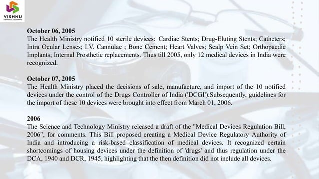History of medical devices | PPTX | Pharmaceutical Industry | Industries