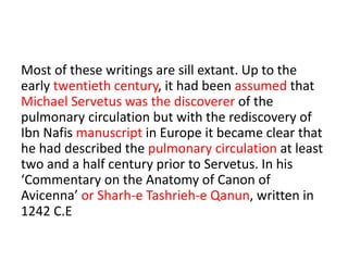 A Brief History of the Discovery of the Circulation of Blood in the ...