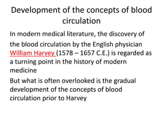 A Brief History of the Discovery of the Circulation of Blood in the ...