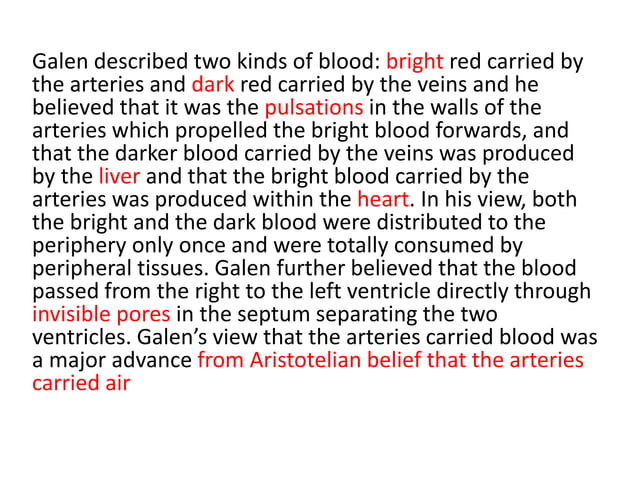 A Brief History of the Discovery of the Circulation of Blood in the ...