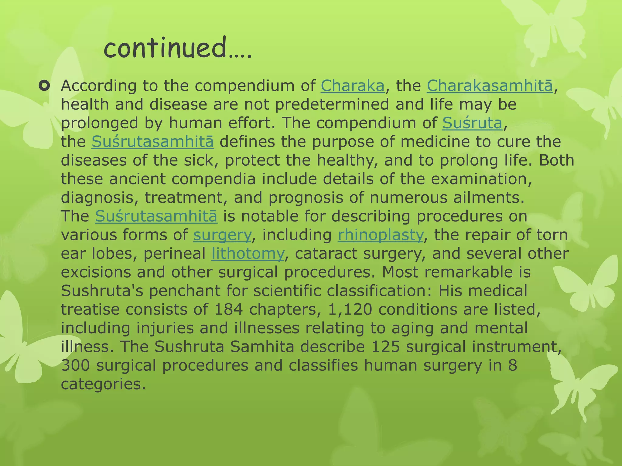 History of medicine of ancient india | PPTX