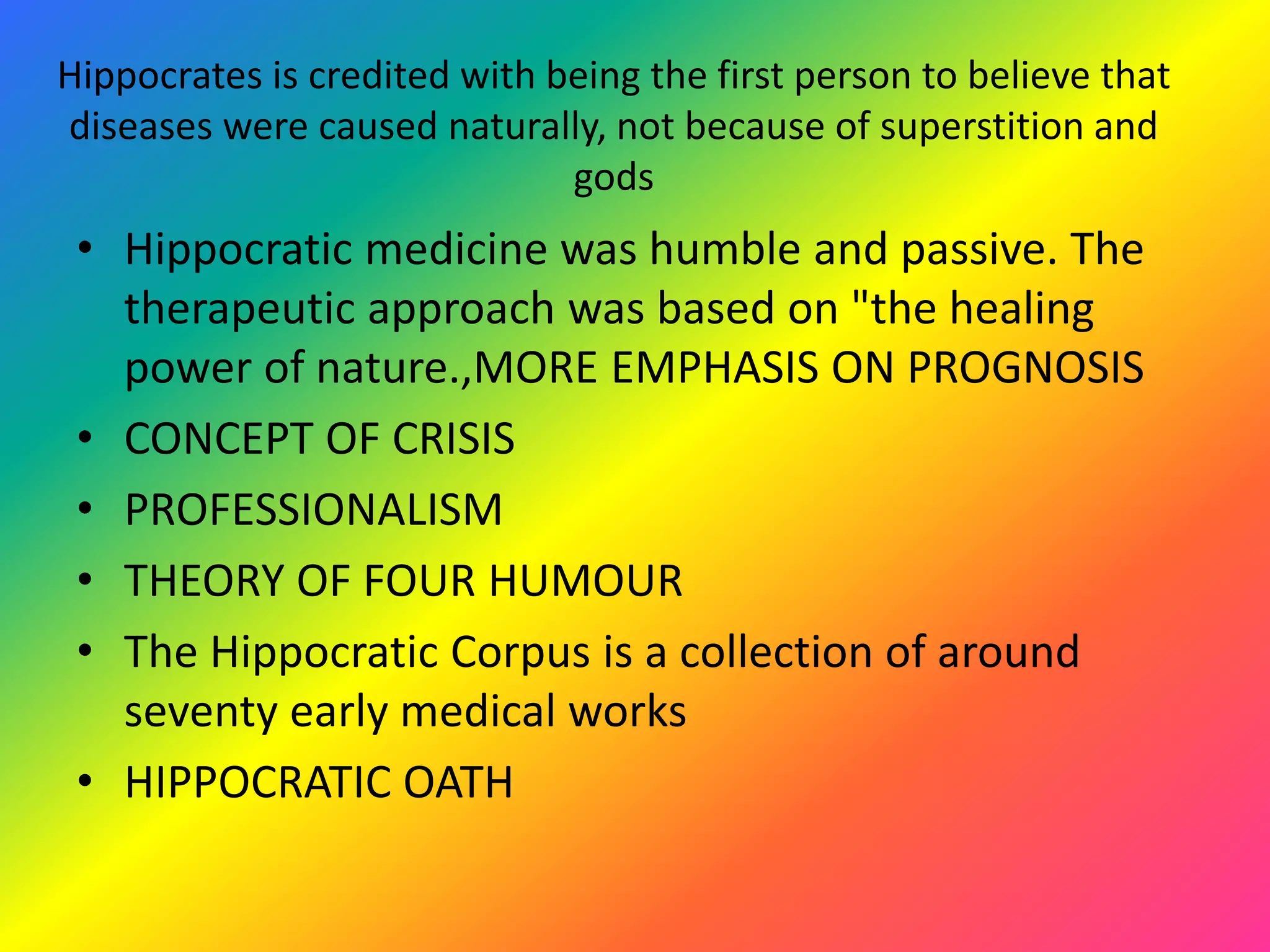 History of medicine with evolution of homeopathy | PPTX