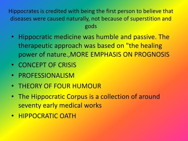 History of medicine with evolution of homeopathy | PPT