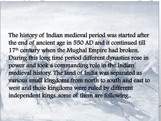 history of medieval period-Indian History | PPTX