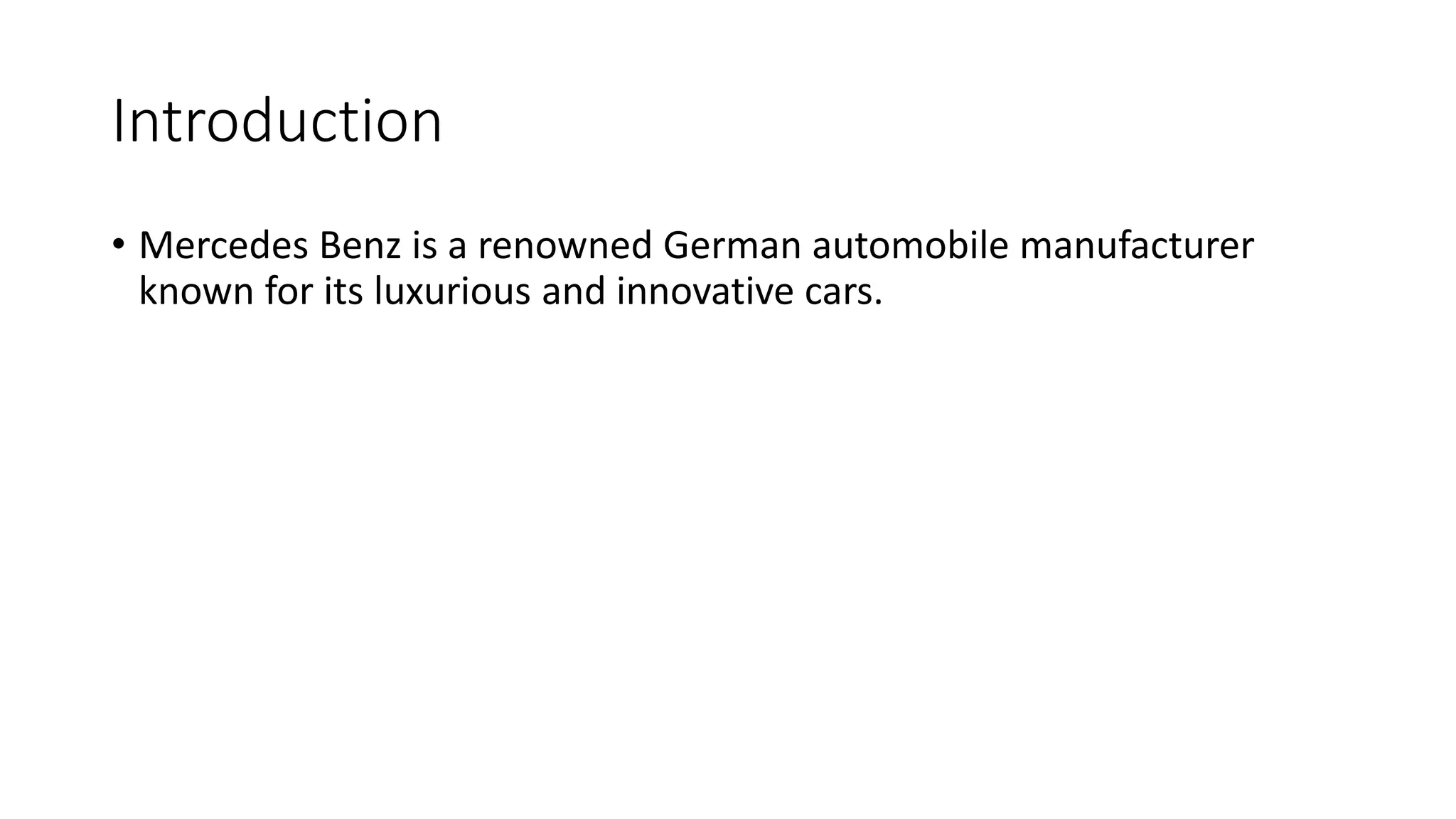 History of Mercedes Benz Cars.pptx