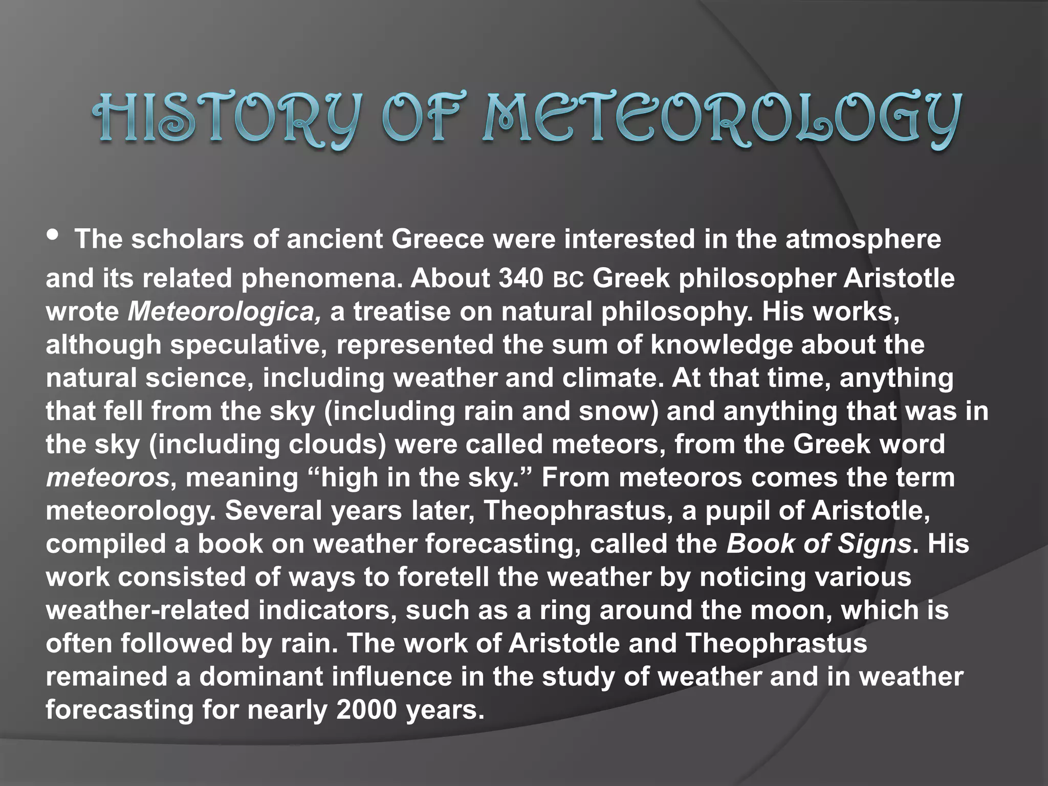 History of meteorology | PPTX