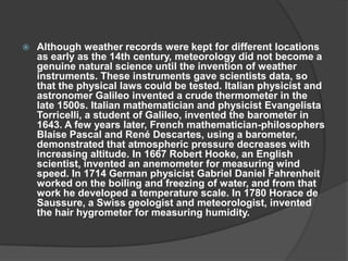 History of meteorology | PPTX