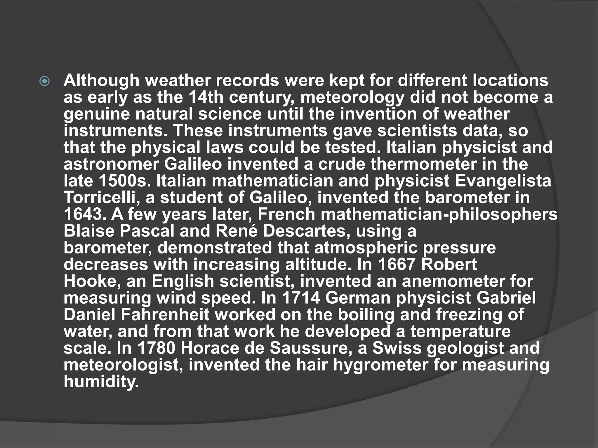 History of meteorology | PPTX