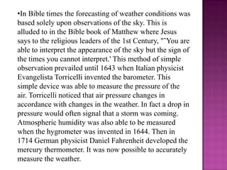 History of meteorology | PPTX