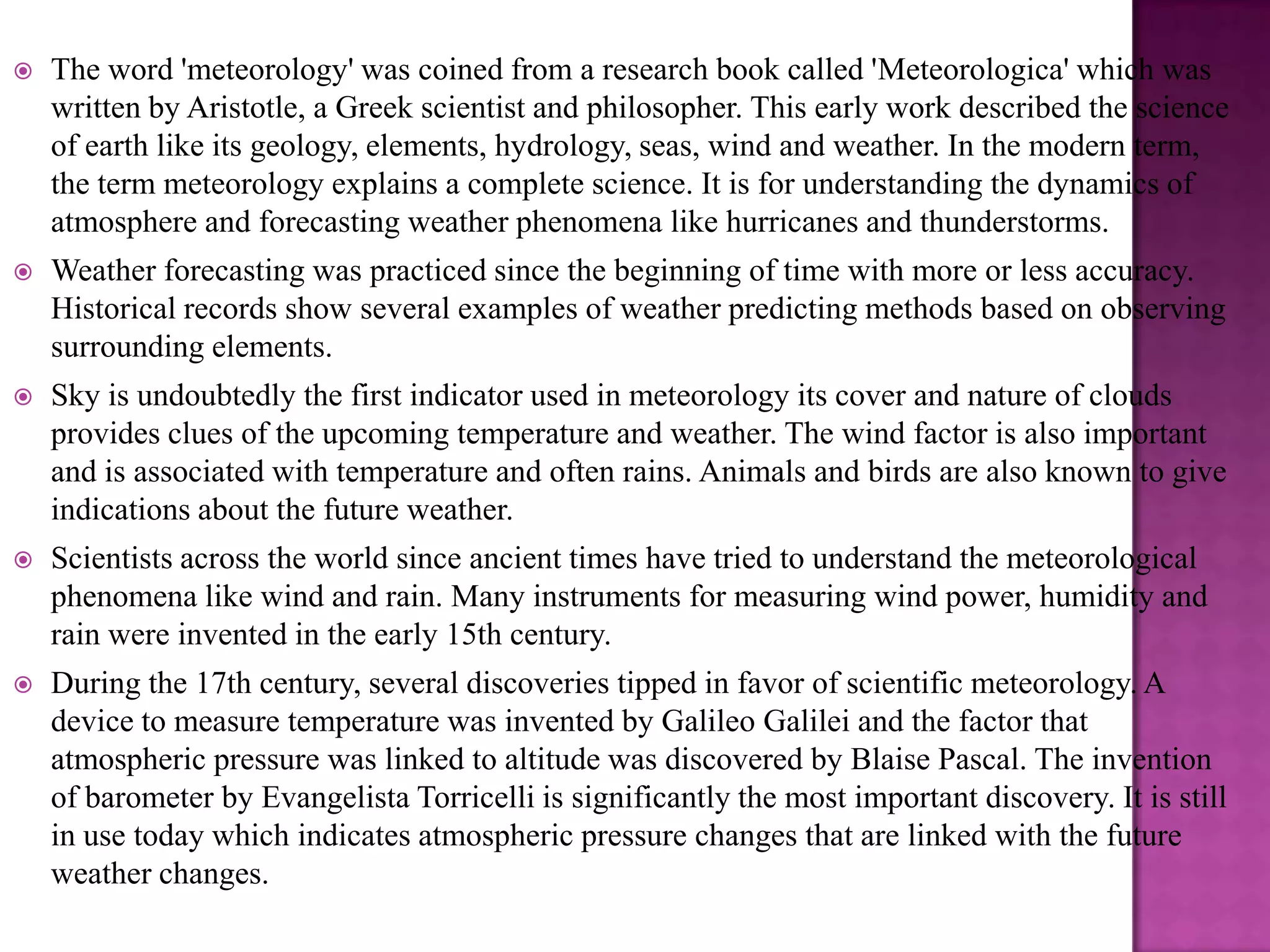 History of meteorology | PPTX
