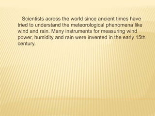 History of meteorology | PPT