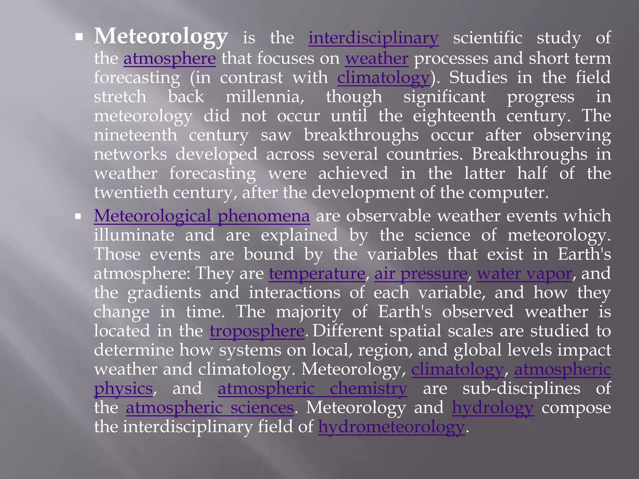 History of meteorology | PPTX