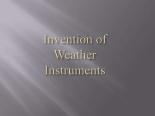 History of meteorology | PPT