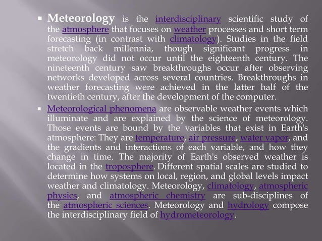 History of meteorology | PPT