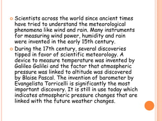History of meteorology | PPT