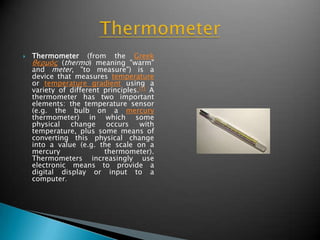 History of meteorology and invention of weather instruments | PPTX ...
