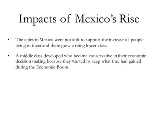 History of Mexico Lecture 3 - Modern Mexico | PPT