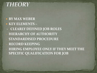 History of management -approaches to management | PPTX