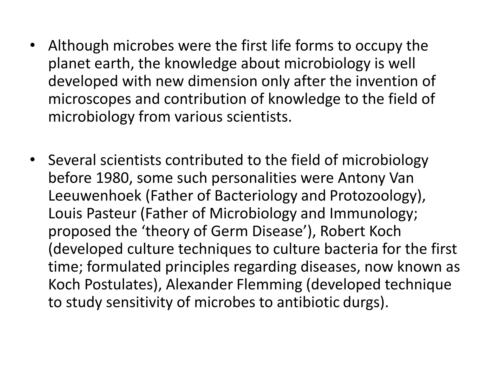 history of microbiology .ppt