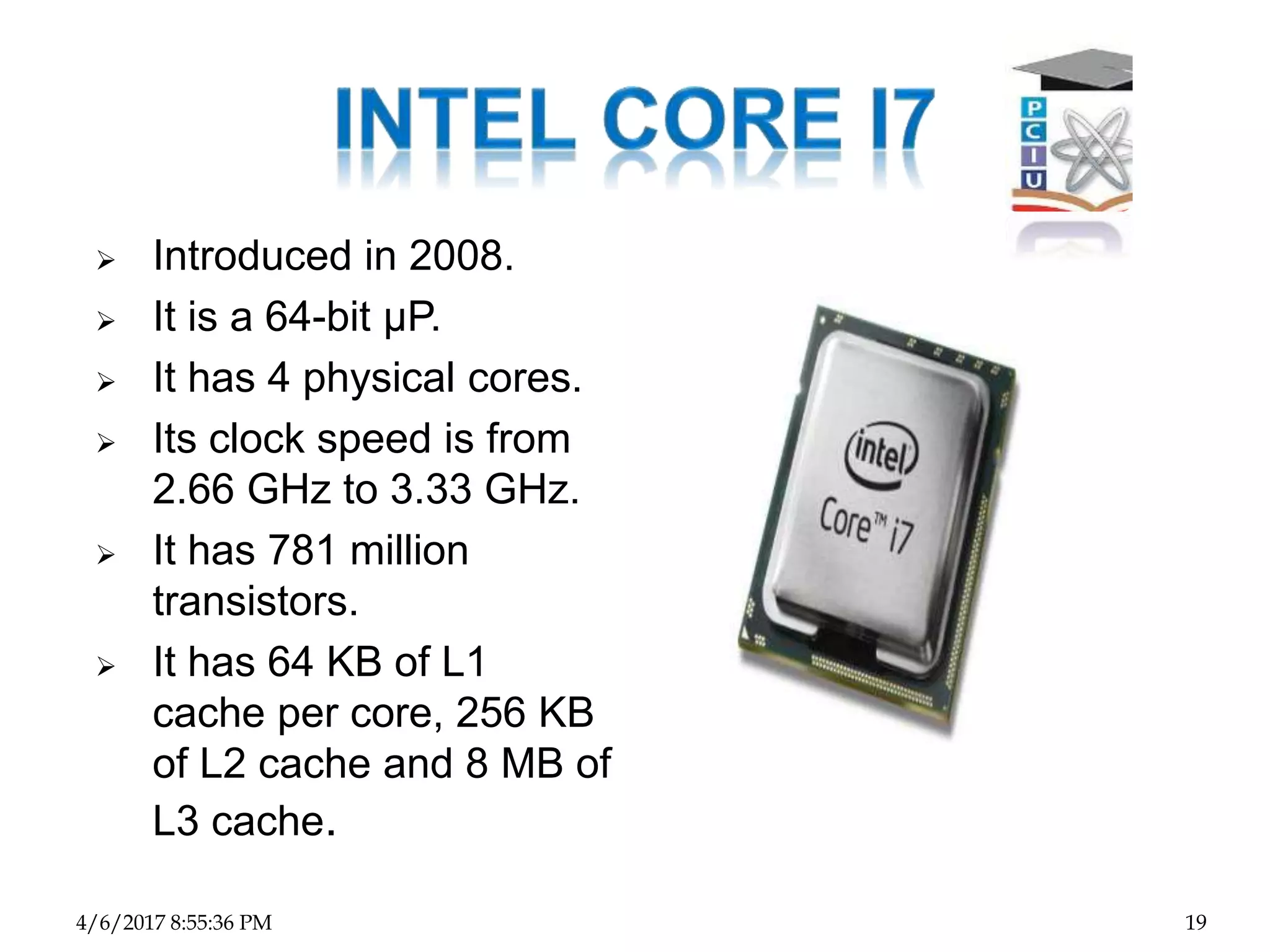Evolution of INTEL Microprocessor | PPT