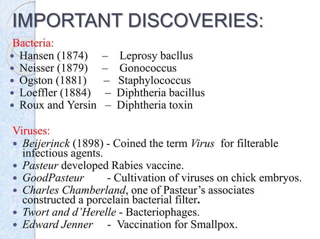 History of microbiology | PPTX