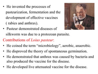History of microbiology | PPTX