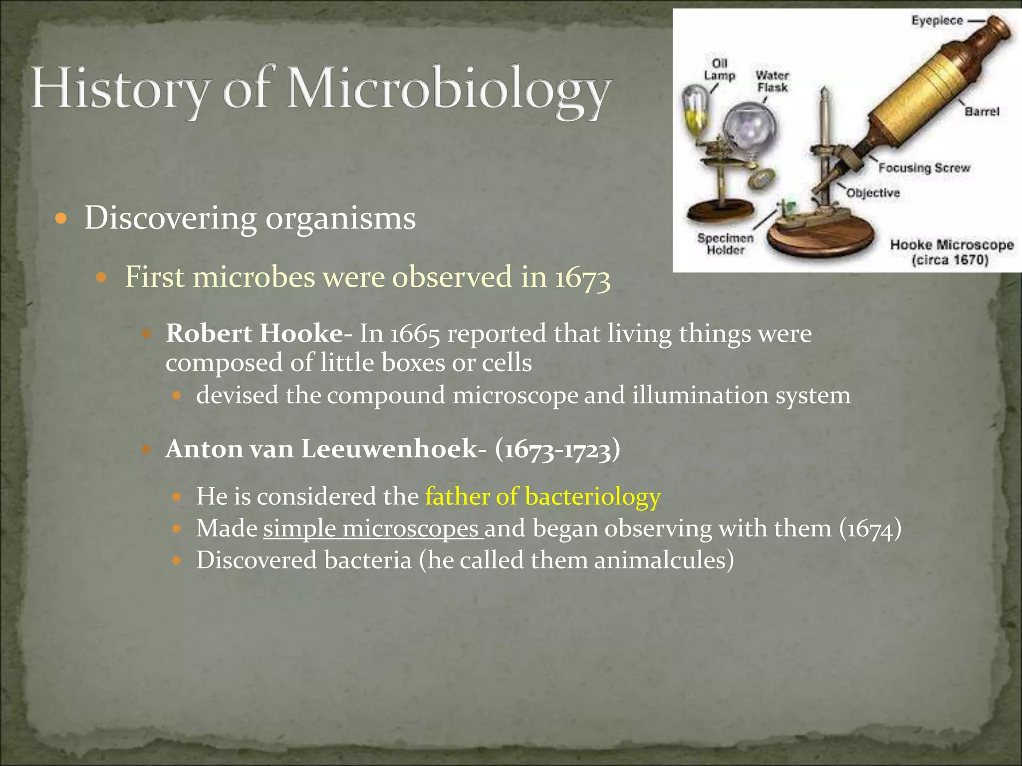 History of microbiology | PPT