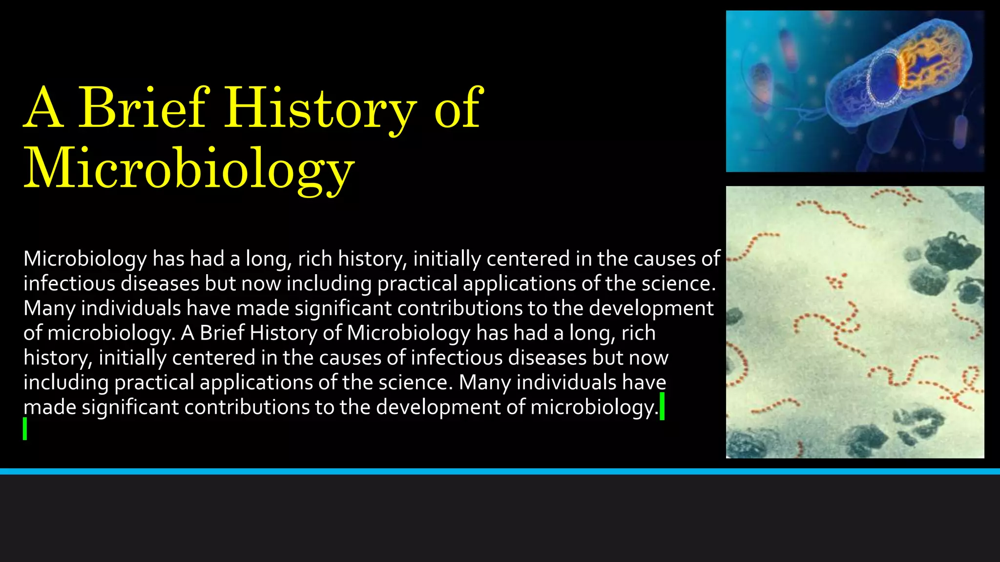 History of microbiology | PPT