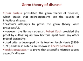 History of Microbiology.pptx | Infectious Diseases | Diseases and ...