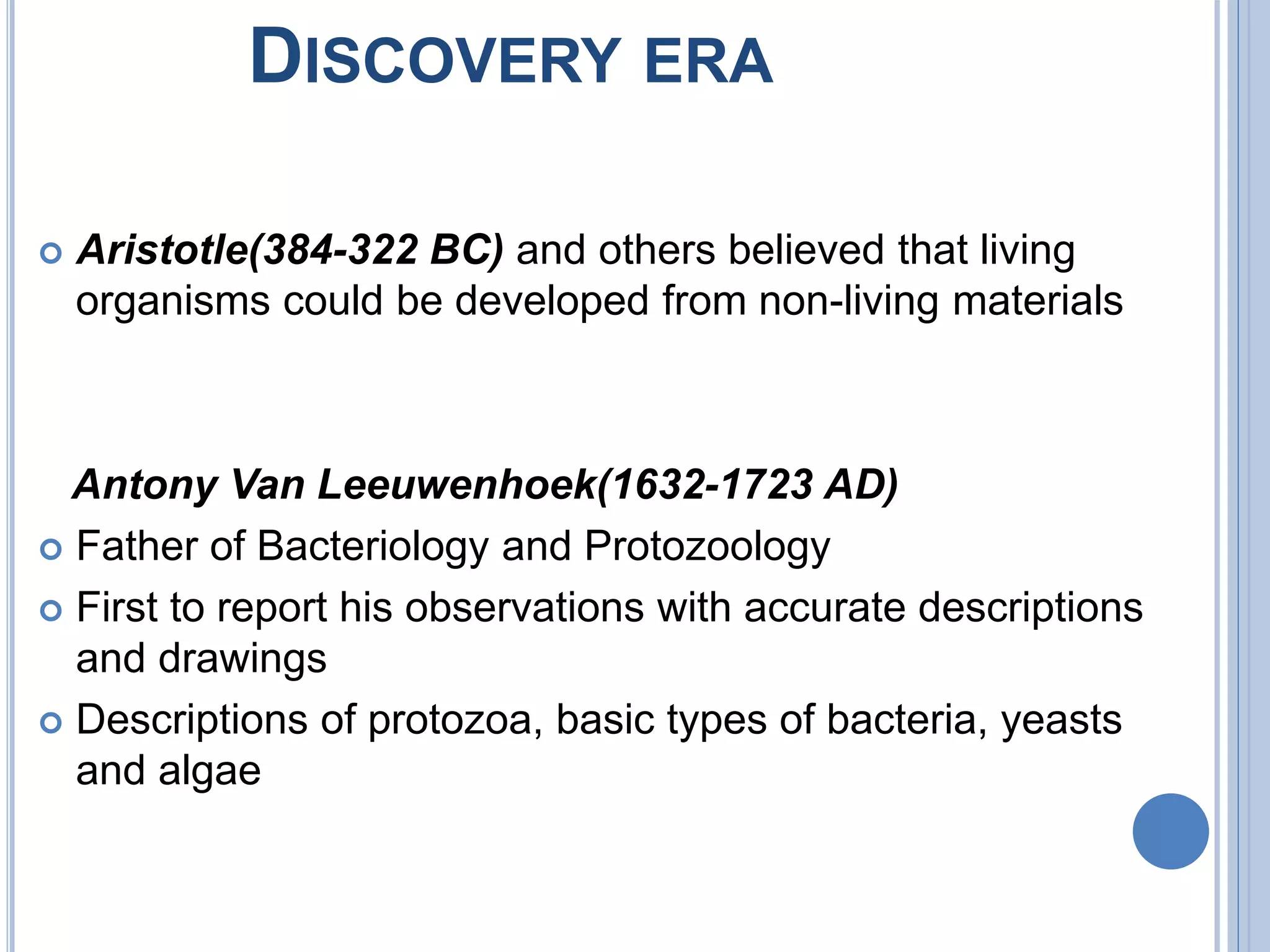 History of Microbiology simplified | PPTX