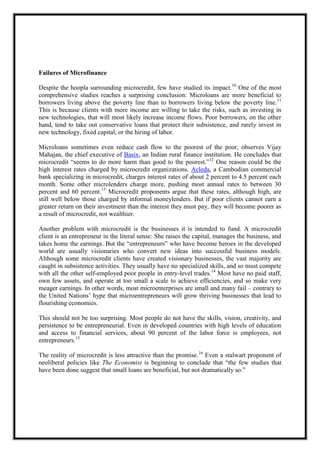 History of microfinance | DOCX