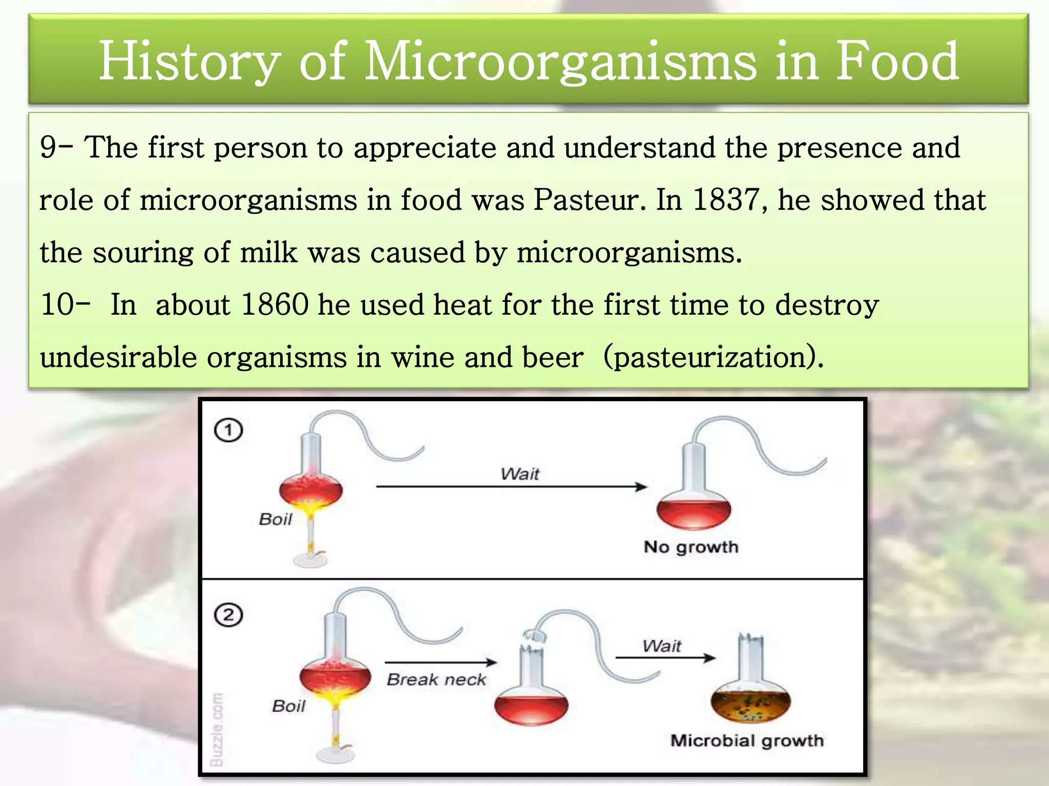 History of microorganisms in food | PPTX